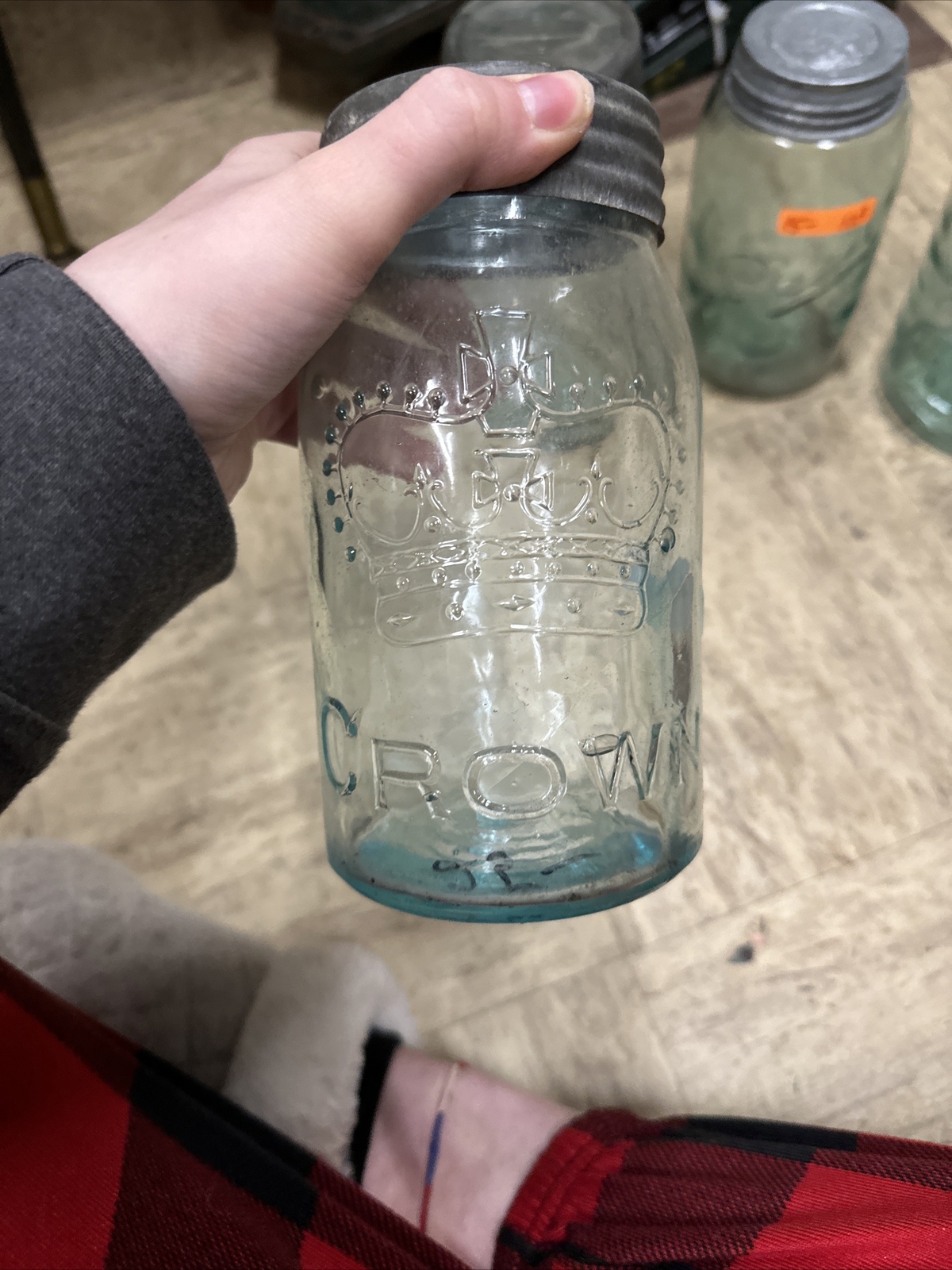Crown Mason Jar | eBay