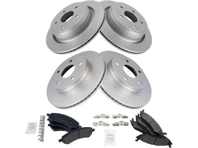 Front and Rear Brake Pad and Rotor Kit 92JQDS69 for Aspen 2007 2008 ...