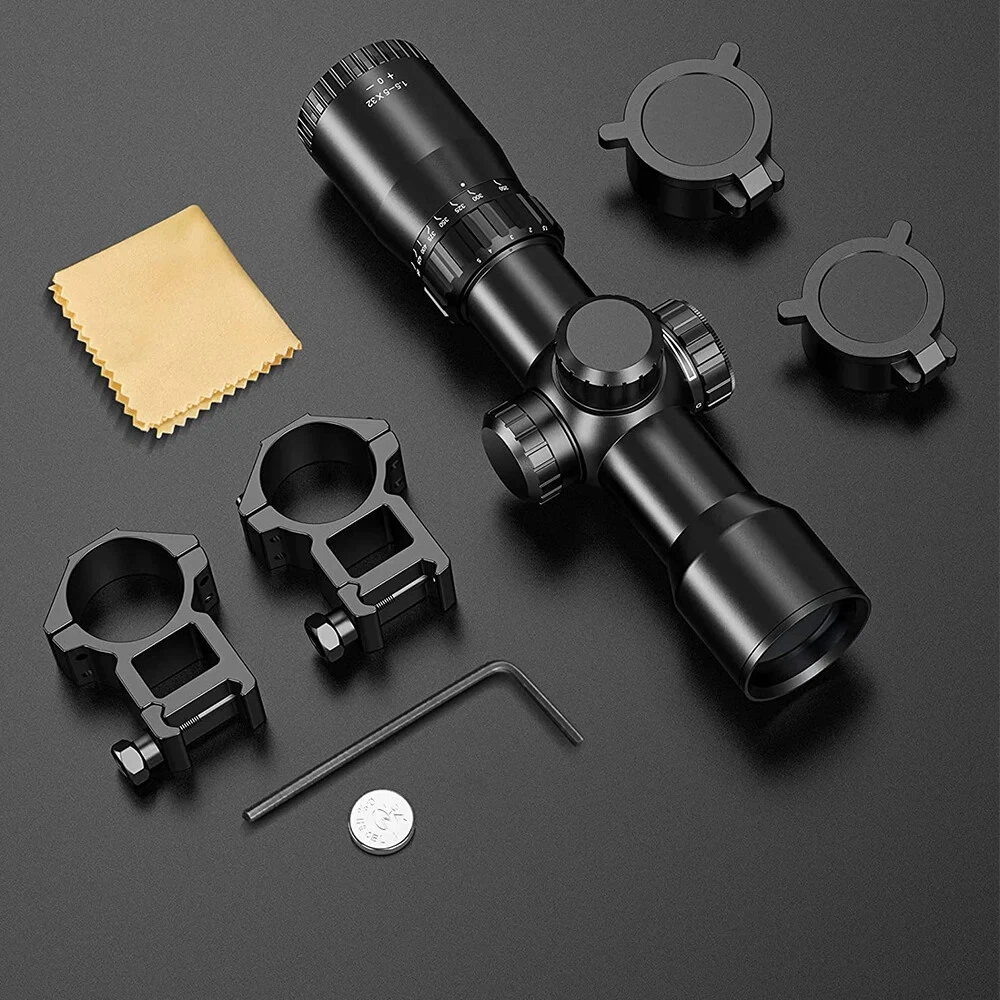 1.5-5X32 Crossbow Scope Optic Illuminated Sight Scope Crossbow Sight ...