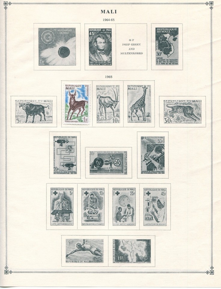 Mali Stamps - 1960s and 1980s | eBay