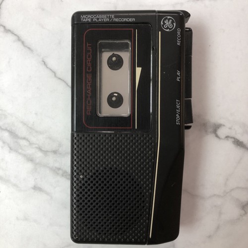 GE General Electric Microcassette Tape Player / Recorder Model 3-5370B ...