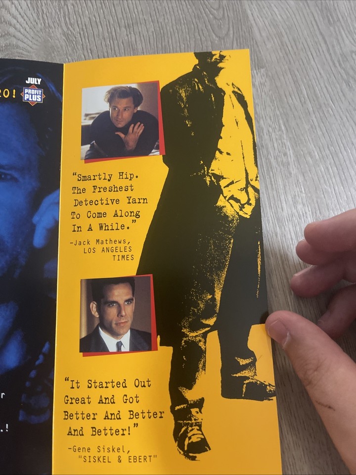 Zero Effect Original Movie Press Kit Book 8.5x11” Video Store Promo CV ...
