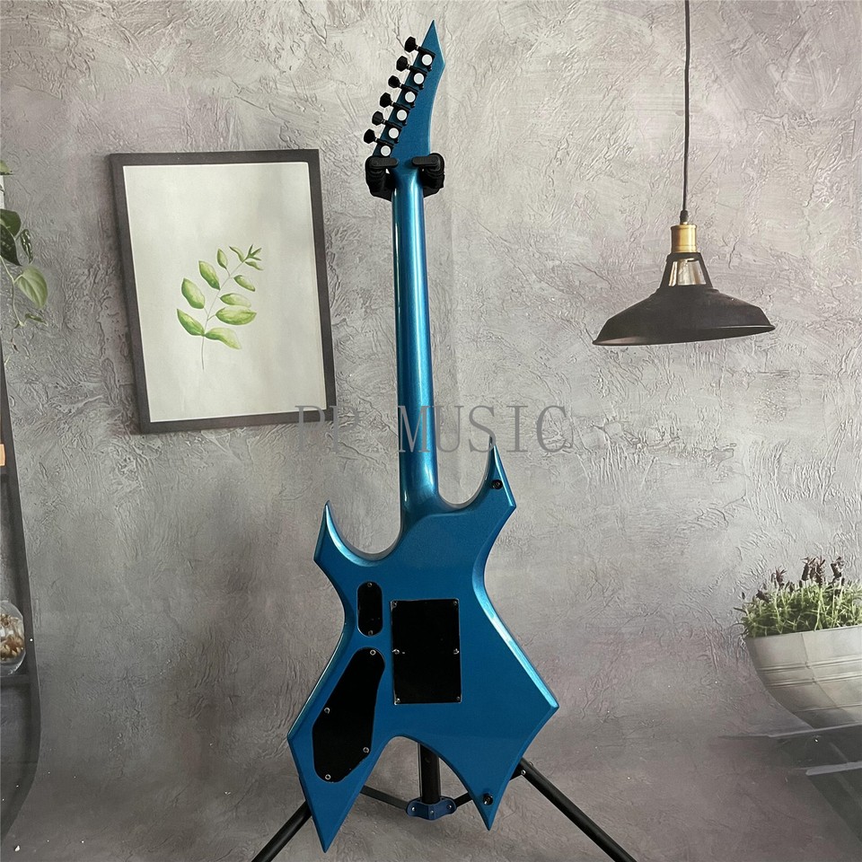 Metallic Blue Warlock Extreme BC Style Electric Guitar FR Bridge HH ...