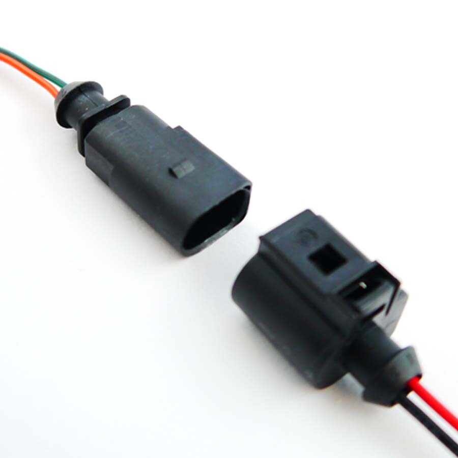 Both Sides 1J0973702 & 1J0973802 - 2 Pin Connectors Pre Wired Plug ...