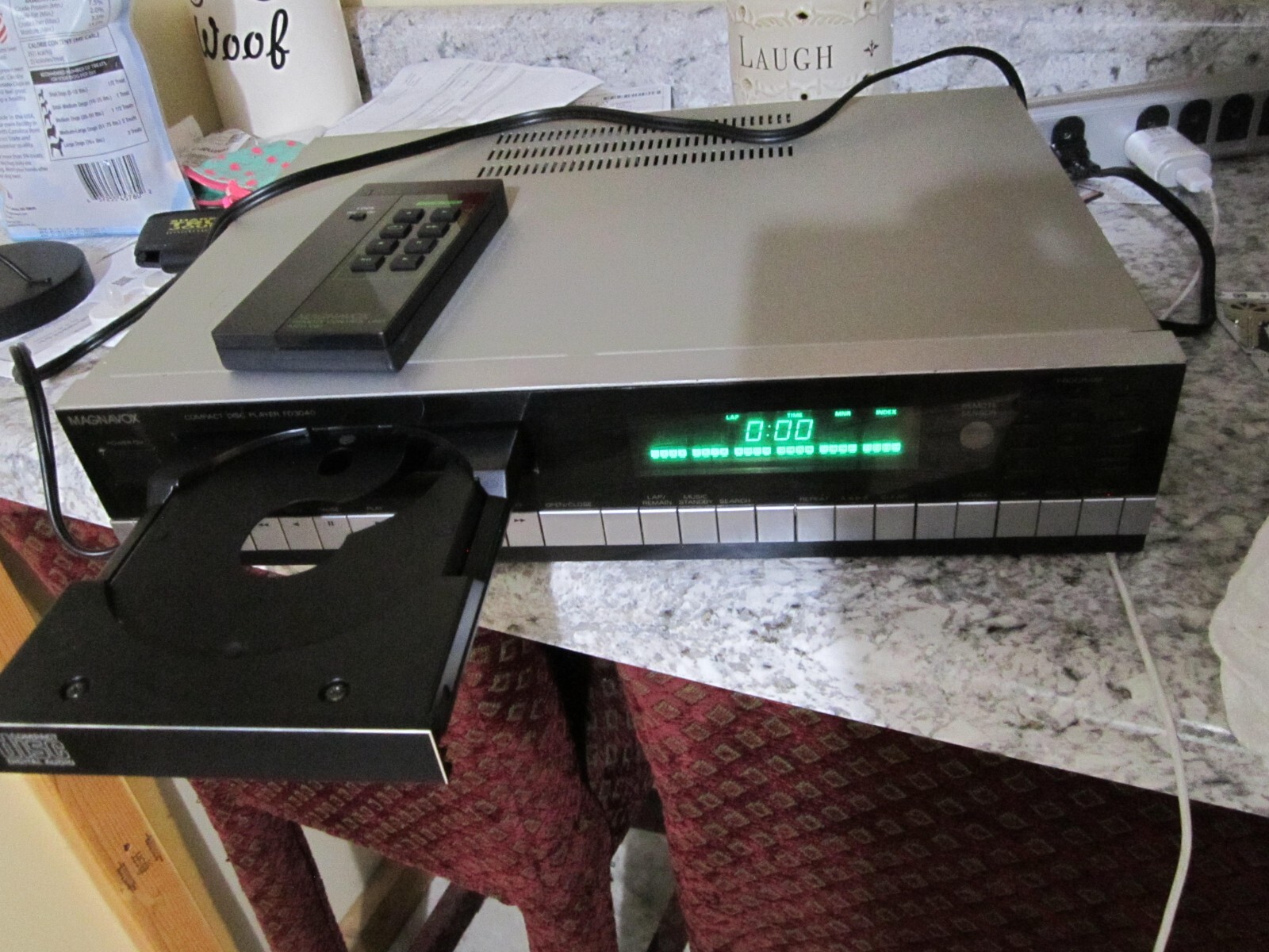 Vintage Magnavox CD player FD3040 with remote MER061 made in Japan 1984 ...