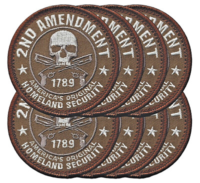 2nd Amendment Patch Desert Tan Iron On (8 Pack) | eBay