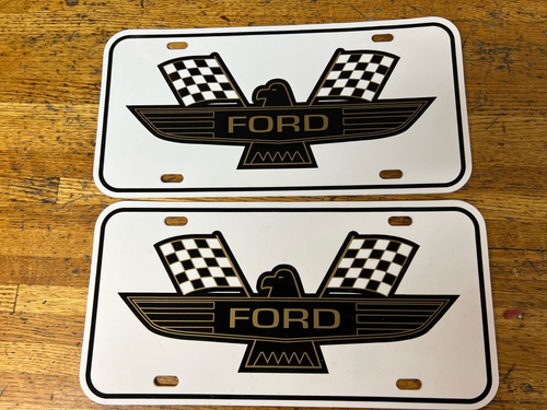 FORD GALAXIE THUNDERBIRD THUNDERBOLT EAGLE EMBLEM BIRD LICENSE PLATES ...