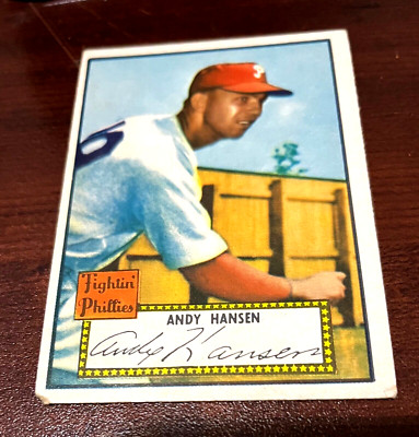 1952 Topps #74 Andy Hansen Philadelphia Phillies | eBay