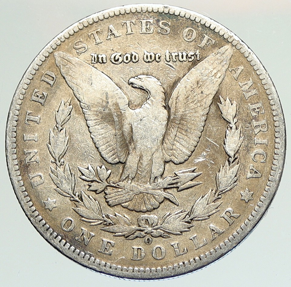 1899 O UNITED STATES of America EAGLE Old SILVER Morgan US Dollar Coin ...