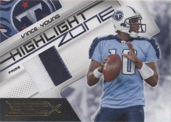 2010 Panini Epix - Highlight Zone Vince Young #10 Materials Prime /50 ...