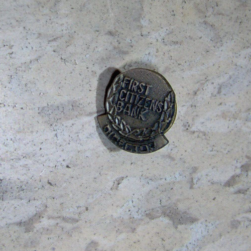 FIRST CITIZENS BANK DIRECTOR Lapel Pin badge dark gold color | eBay