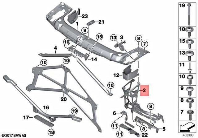 Genuine BMW OEM 51648055669 Support Left for sale online | eBay