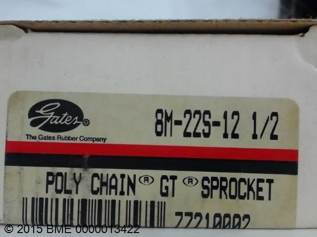 Gates 8M-22S-12 1/2 Poly Chain Gt Sprocket 77210002 Nib | eBay