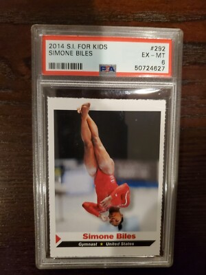 Simone Biles 2014 Sports Illustrated For Kids #292 Rookie Card RC PSA 6 ...