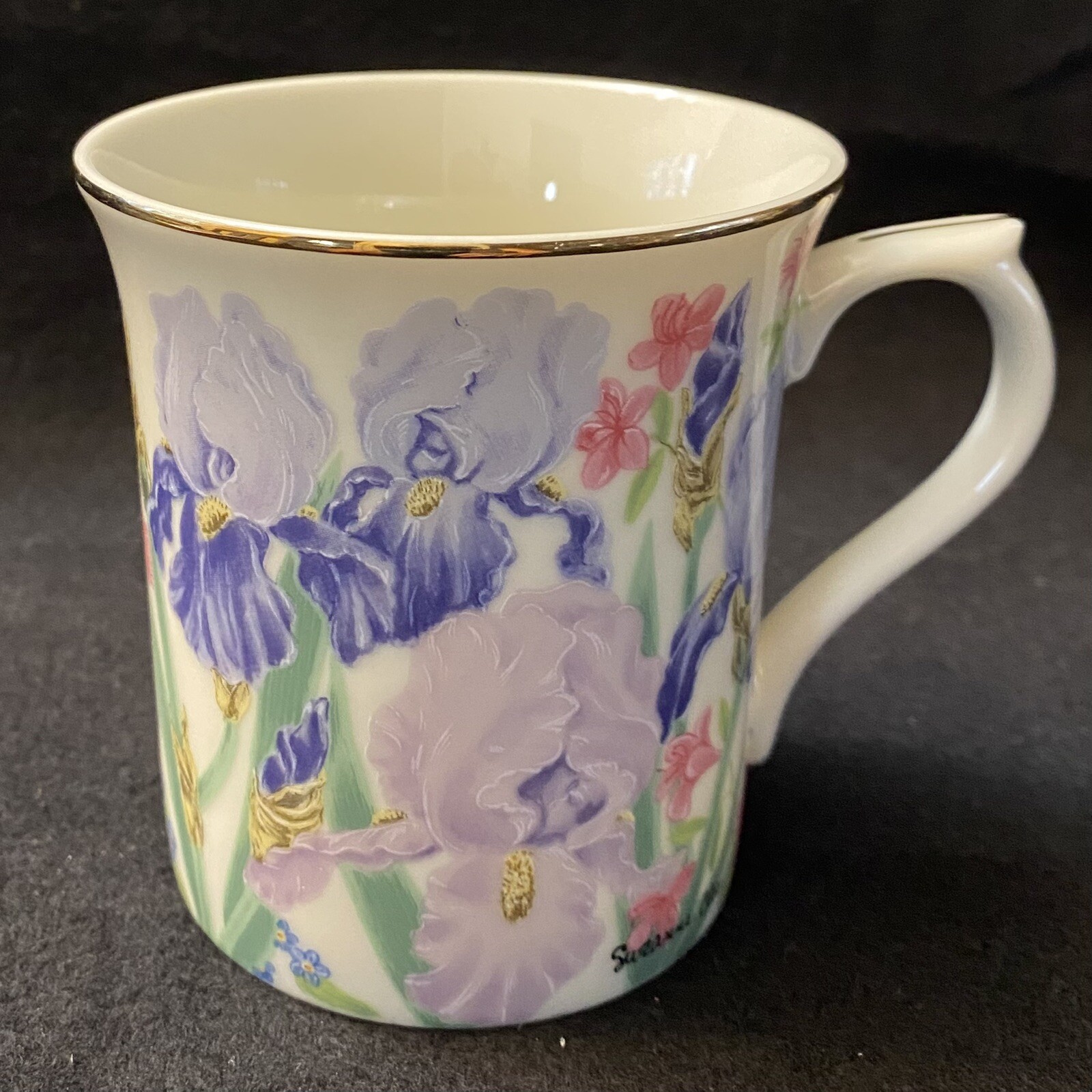 VTG Lenox Flower Blossom Mug Collection “Iris” Suzanne Clee 1995 Japan ...