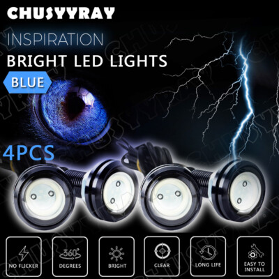 4x Blue LED Boat Light Waterproof 12v Outrigger Spreader Transom Marine ...