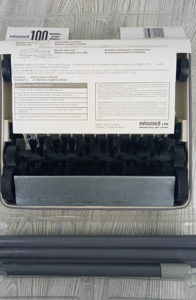 Vintage Bissell Zoom Broom Sweeper 100B | eBay