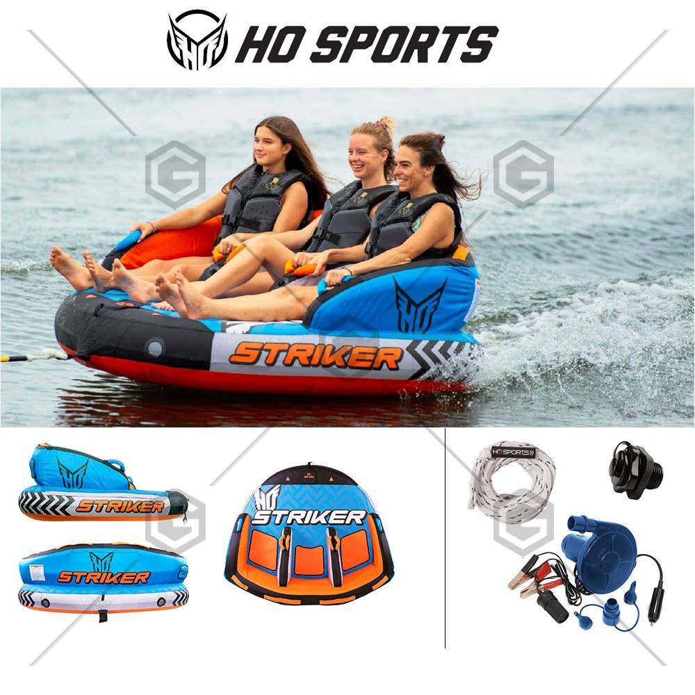 HO Sports 3 Person Striker 3 Towable With Rope & 12V Pump Weight ...