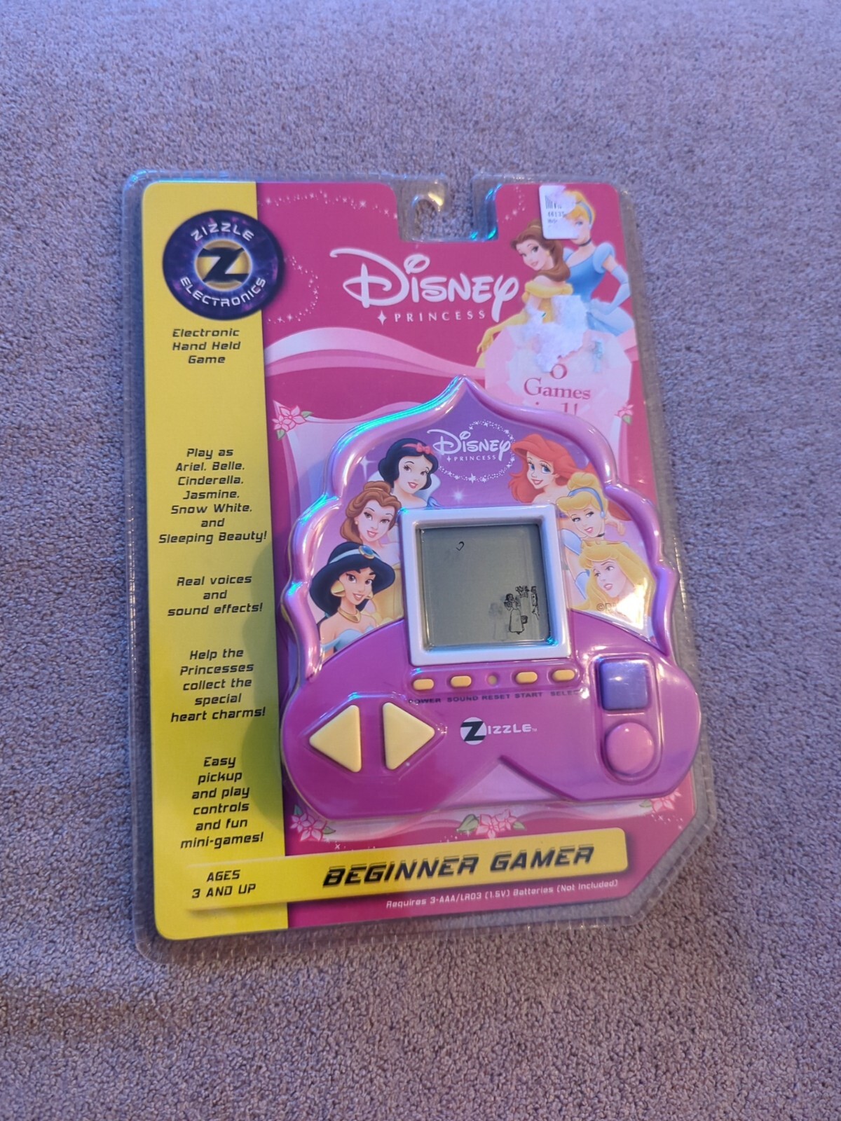Disney Princess Electronic Handheld Video Game (Zizzle 2006) 6 Games In ...