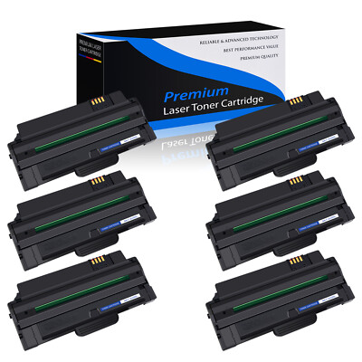 6PK Black MLT-D105L 105L Toner for Samsung ML-2525W ML-2580n SCX-4600 ...