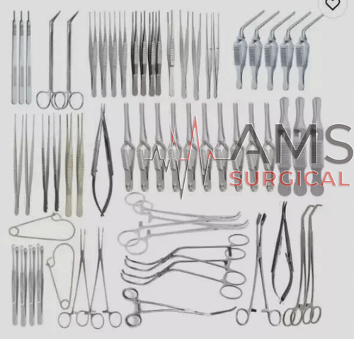 Set of 61 Pcs Major Vascular Surgery Specialty Surgical Instrument Set ...