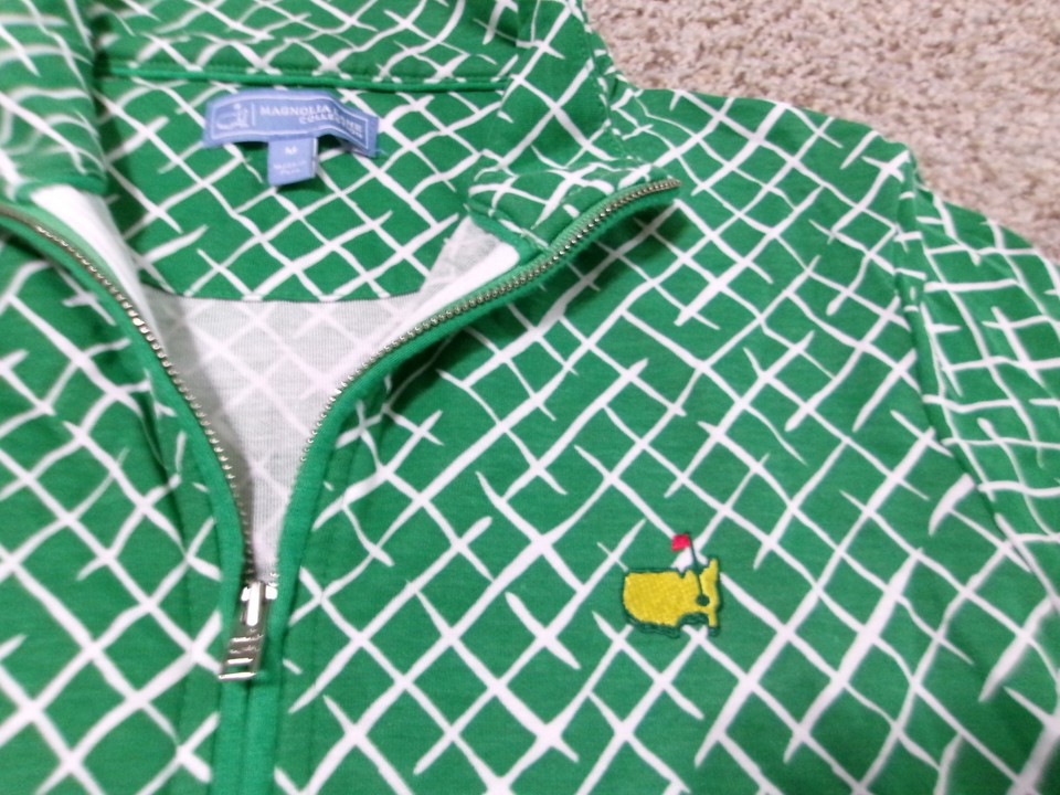 Magnolia Lane Tech Masters 1/4 Zip Pullover Size Med Green Golf ...