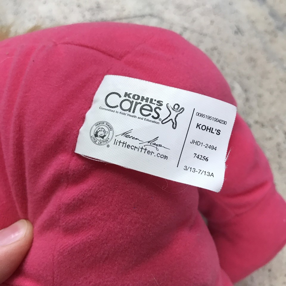 Mercer Mayer Little Critter Sister Plush Doll 14" Kohls Cares Stuffed ...