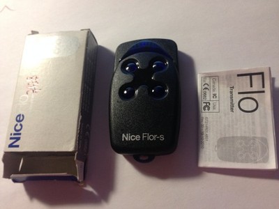 Télécommande NICE FLOR-S 4 , FLO4R-S ,4 Canaux, Portail / Garage 433,92 ...