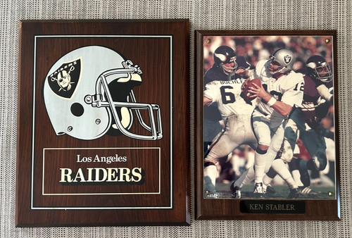 Los Angeles Raiders + Ken Stabler Wood Wall Plaques | eBay