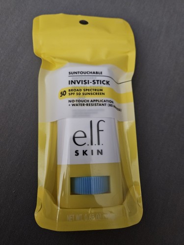 ELF SKIN SUNTOUCHABLE INVISI-STICK BROAD SPECTRUM SPF 50 SUNSCREEN NEW ...
