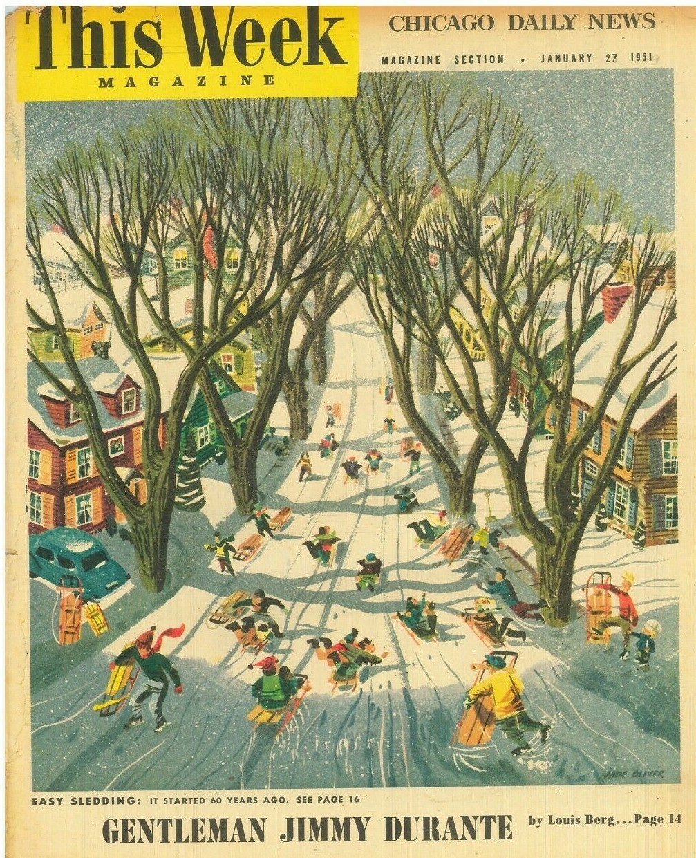 This Week Magazine January 28 1951 Oscar Berger Victor Canning Jimmy ...