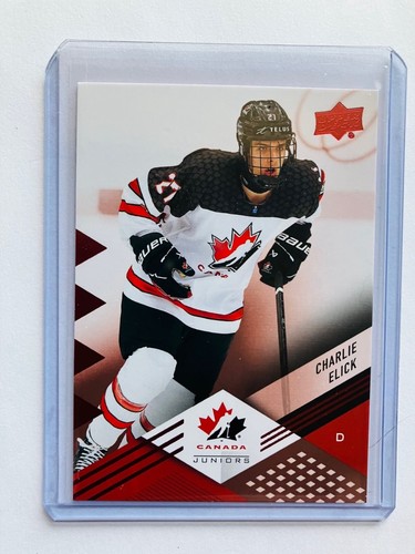 2024 UPPER DECK TEAM CANADA JUNIORS HOCKEY ROSE GOLD SP #30 CHARLIE ...