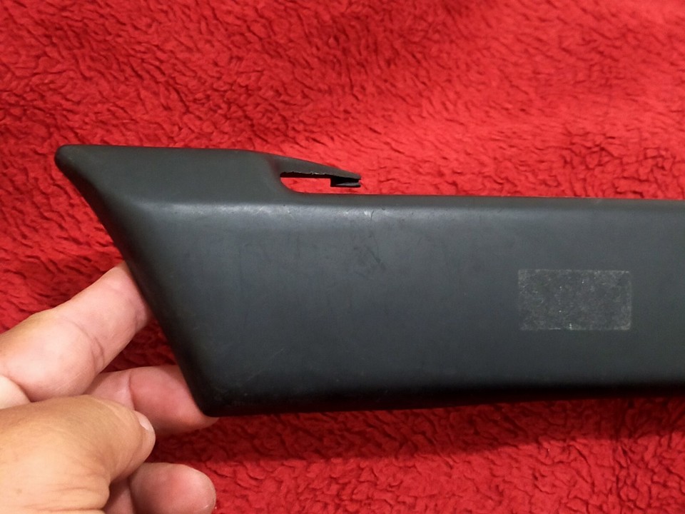 NOS GENUINE BMW E30 MTech1 Front Bumper Rubber Strip RH Rear Bumper End ...