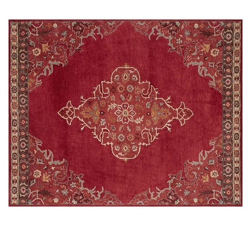Bryson Red Traditional 100% Woolen Area Rugs & Carpet Without Tariff ...