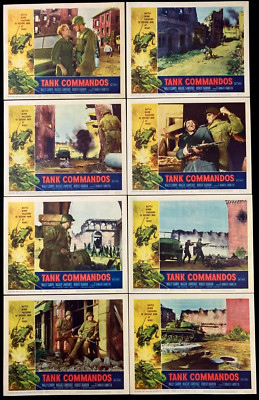 TANK COMMANDOS Original Movie Lobby Card Poster Set WW2 Italy ...