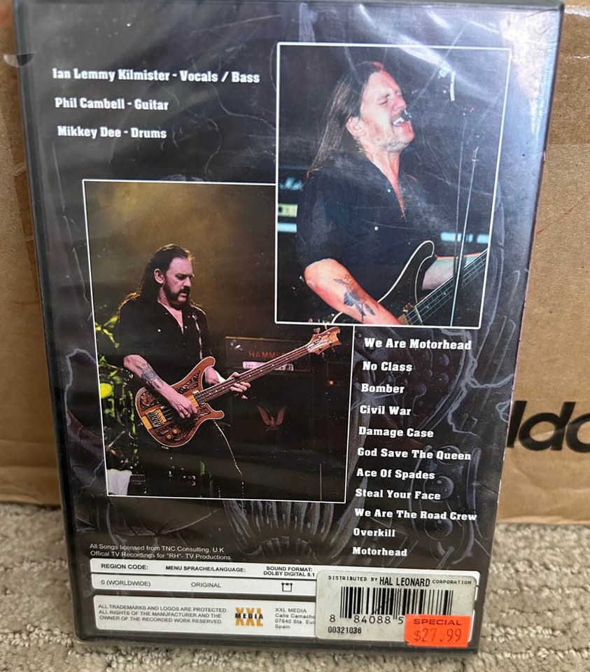 Motorhead The Early Years Concert Live Performance Music DVD Video | eBay