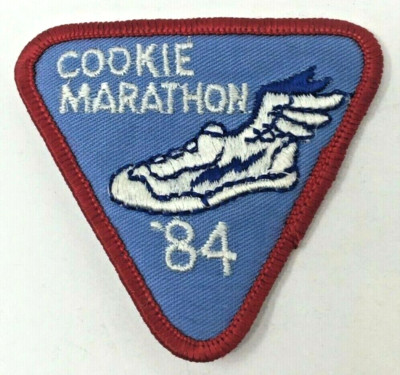 PATCH GSA Girl Scouts Cookie Rally '84 1984 Winged Tennis Shoe Flying ...