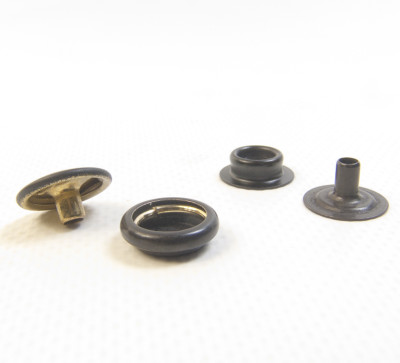 Snap Fasteners, Black Oxide Matte Finish, 10 Pc. Set - Shipped from The ...