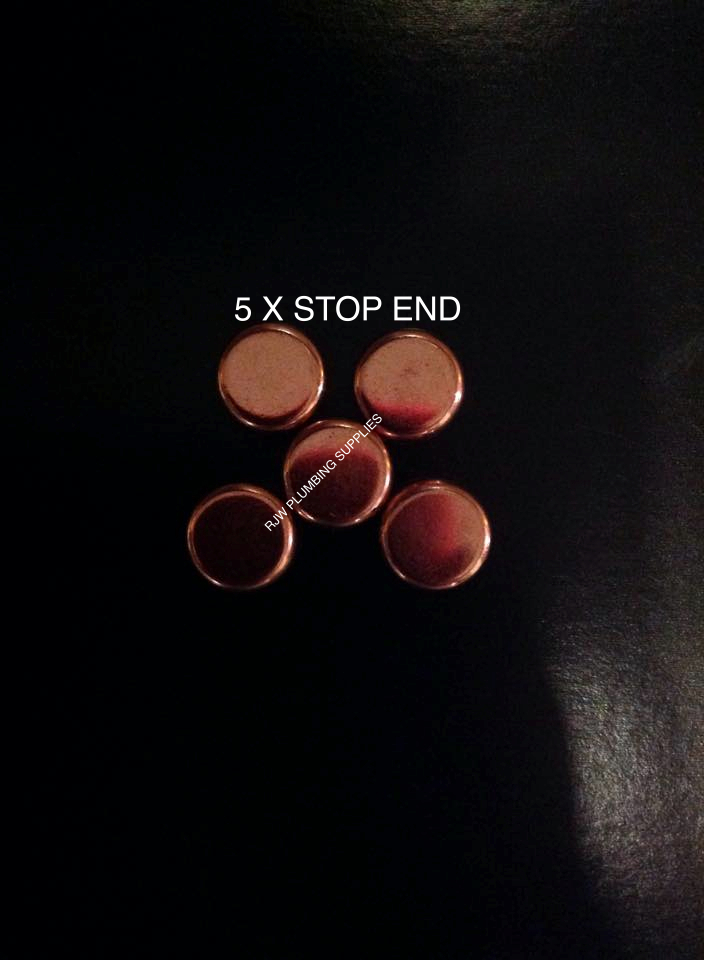 COPPER END FEED END CAPS STOP END 8MM-76MM PIPE FITTINGS/PLUMBING ...