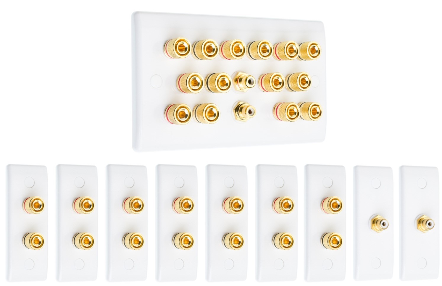 Complete 7.2 Slim Surround Sound Speaker Wall Face Plate Kit | eBay UK