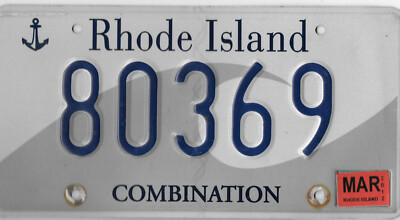2012 RHODE ISLAND WAVE OCEAN STATE LICENSE PLATE # 80369 REDUCED | eBay