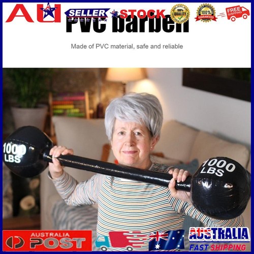 Kids Inflatable Barbell Fitness Dumbbell Toys Thickened Sports Toy ...