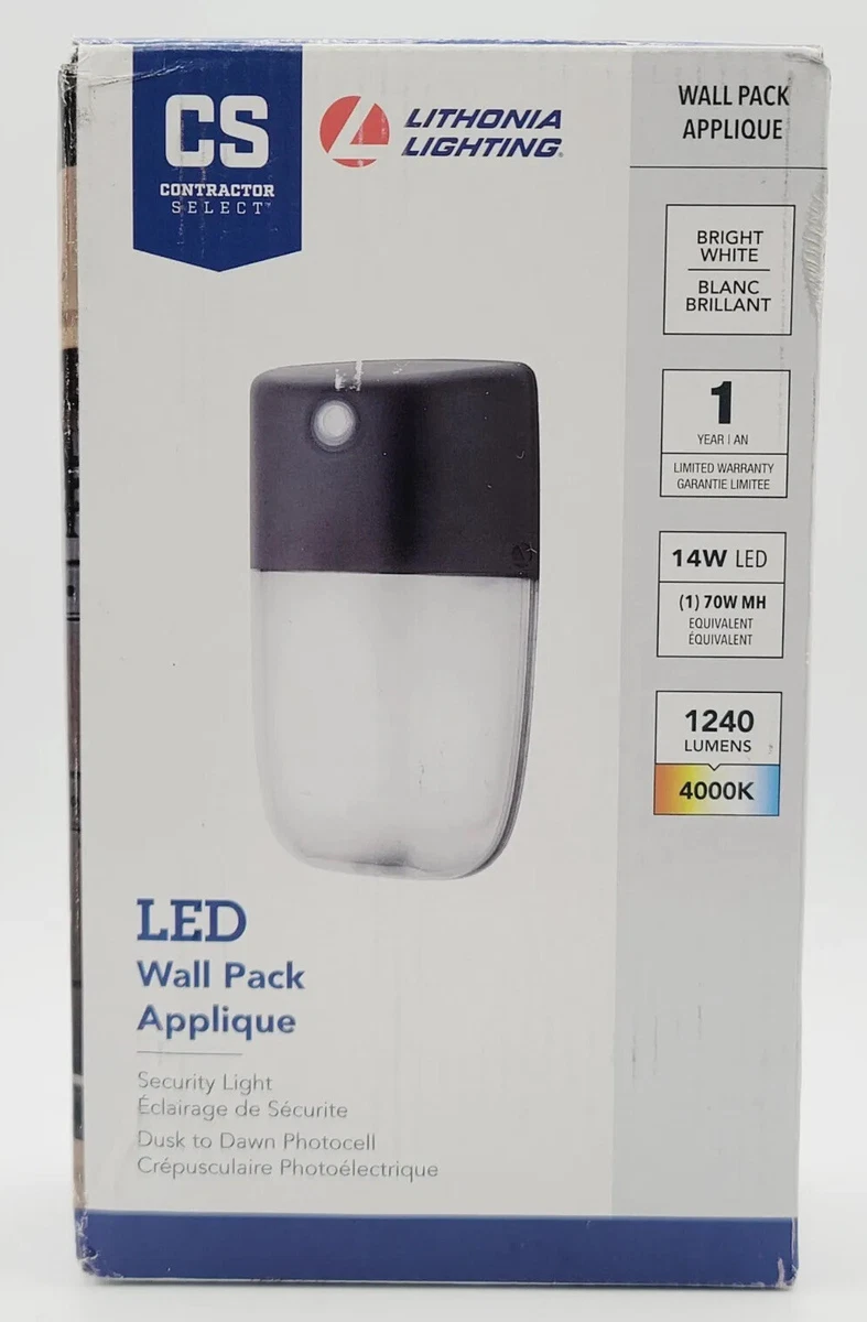 Lithonia Lighting Bronze Outdoor Integrated Led Wall Mount Flood Light ...