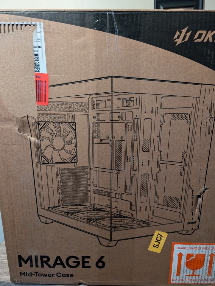 Genuine Walnut Wood PC Case, Pre-Installed 4 x 120mm ARGB & PWM Fans ...