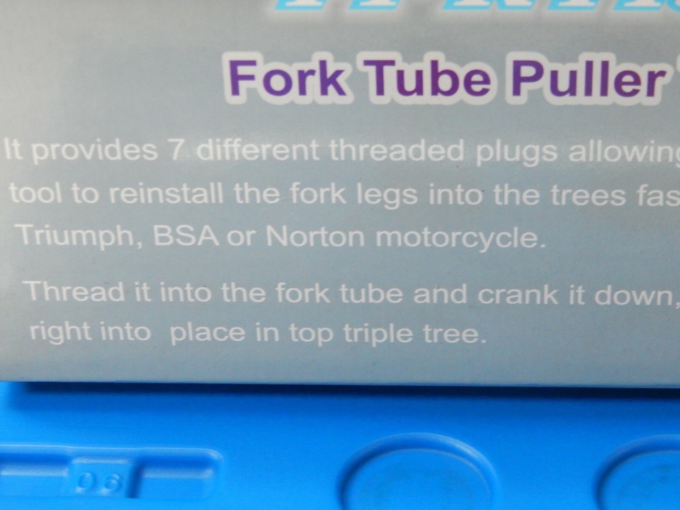 TRIUMPH BSA NORTON FORK TOOL PULLER UK MADE 250 500 650 750 850 ...