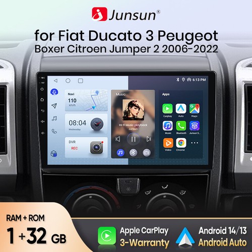 For Peugeot Boxer 2006-2024 Apple CarPlay Android Car Stereo Radio GPS ...