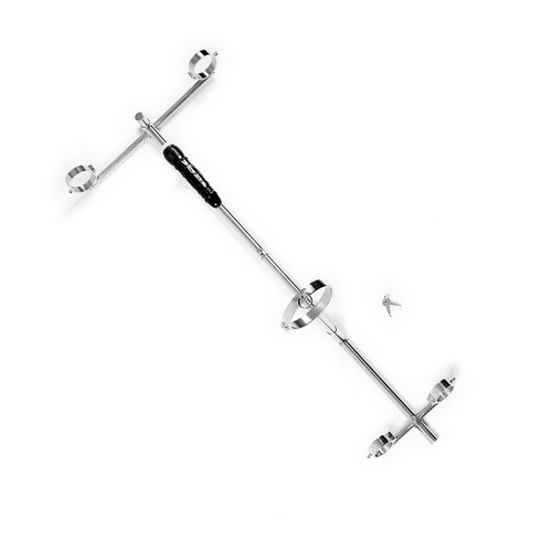 Stainless Steel Leg Spreader Bar Bondage Torture Rack Handcuffs Ankle ...