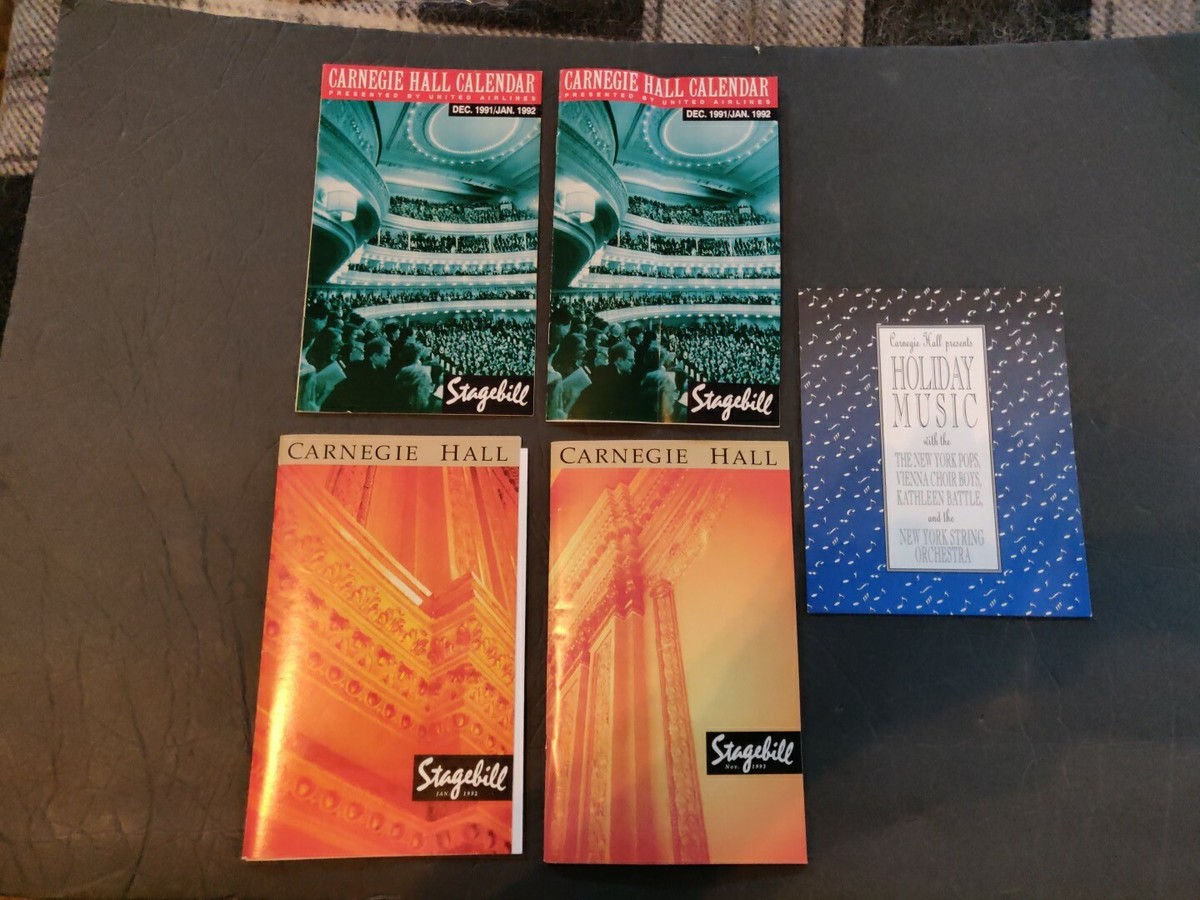 New York Carnegie Hall Calendar Carnegie Hall New York | Programm