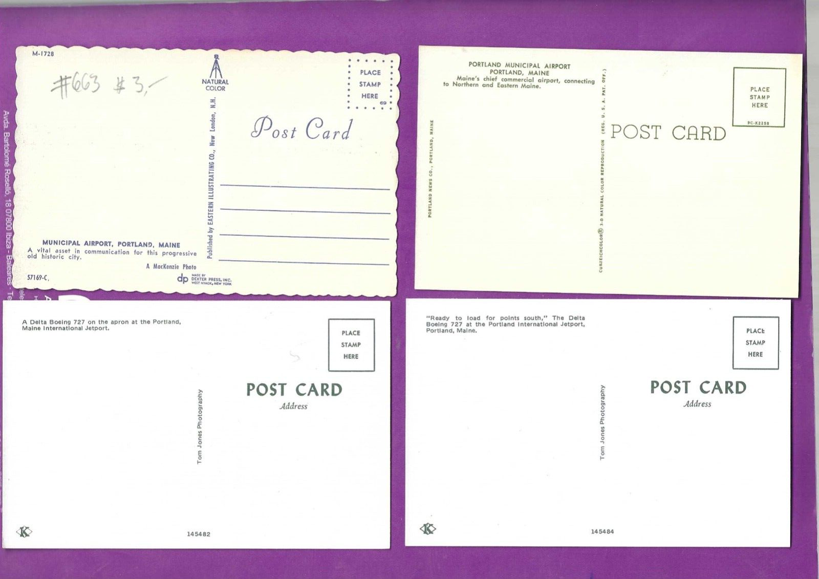 U.S. Airports 50s/60s Chrome era postcards lot of 4. - 50s/60s PWM | eBay