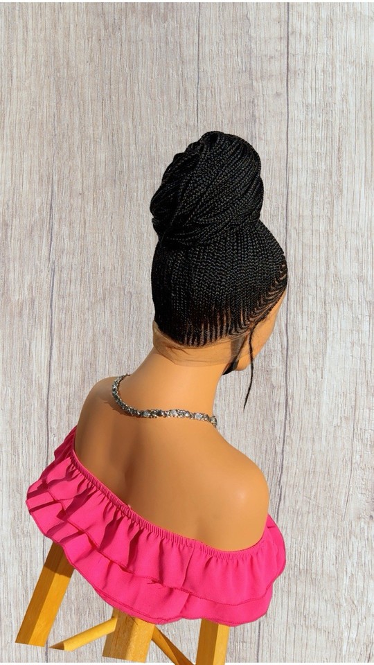 Updo Full Lace Braided Wigs Braided Wigs For Black Women | eBay